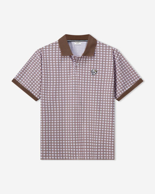 Gingham Polo - Greige / White – Devereux