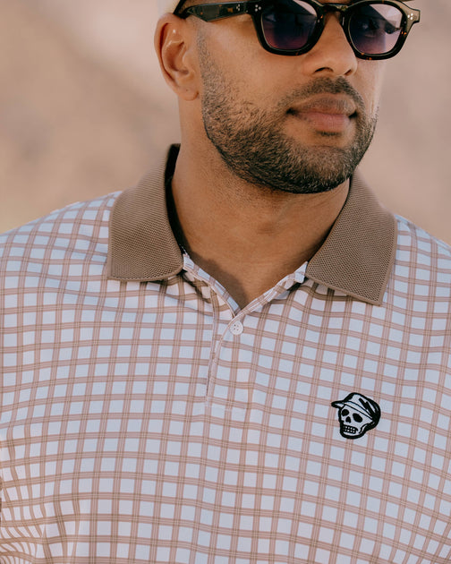 Gingham Polo - Greige / White – Devereux