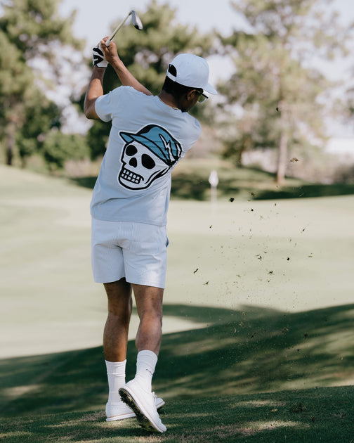Script Skull Tee - Powder Blue – Devereux